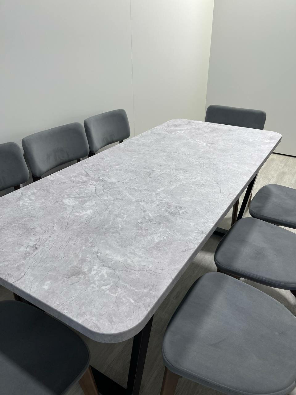 Стол кухонный обеденный прямоугольный дизайнерский лофт THETABLE•RU 120х80 2.15/2.1