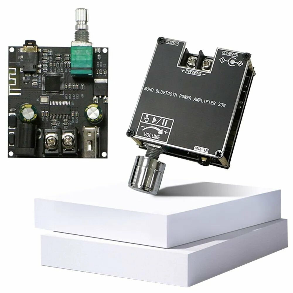 Плата моно усилителя мощностью 30 Вт, Bluetooth-совместимая плата аудио усилителя 5.3 с режимом TWS
