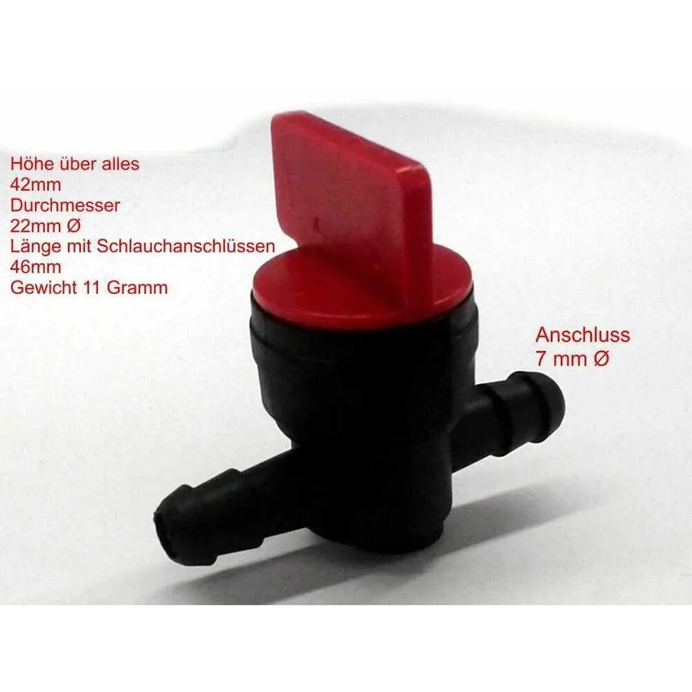 OZ-GBAT- Бензиновый кран + 2 зажима для бензина и дизельного топлива для садовых инструментов диаметром 6-8 мм