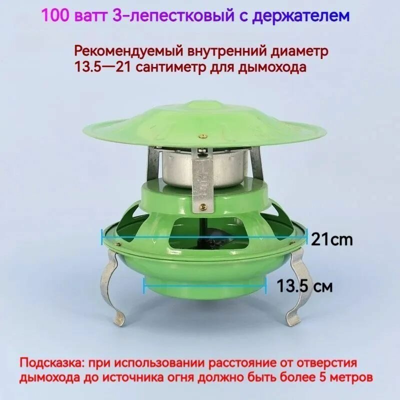 Дымосос для дымохода и камина, Автоматический удалитель дыма, Тягодутьевая машина, Усилитель тяги, Для печи, бани, гаража