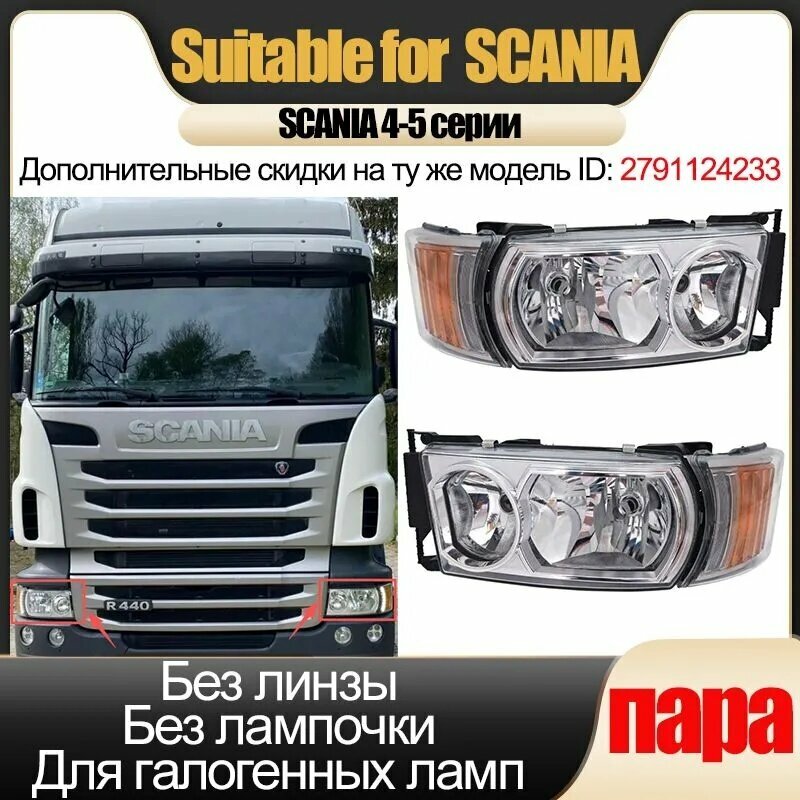 Фары автомобильные, 2 шт, арт. L1760551/173053R-SKNIY3SK