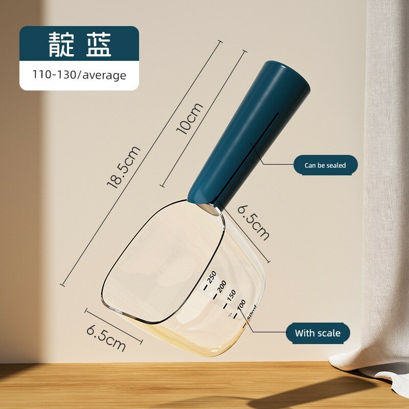 Мерная ложка для корма для кошек с длинной ручкой, ложка для корма для собак, ложка для кормления кошек, мерный стакан