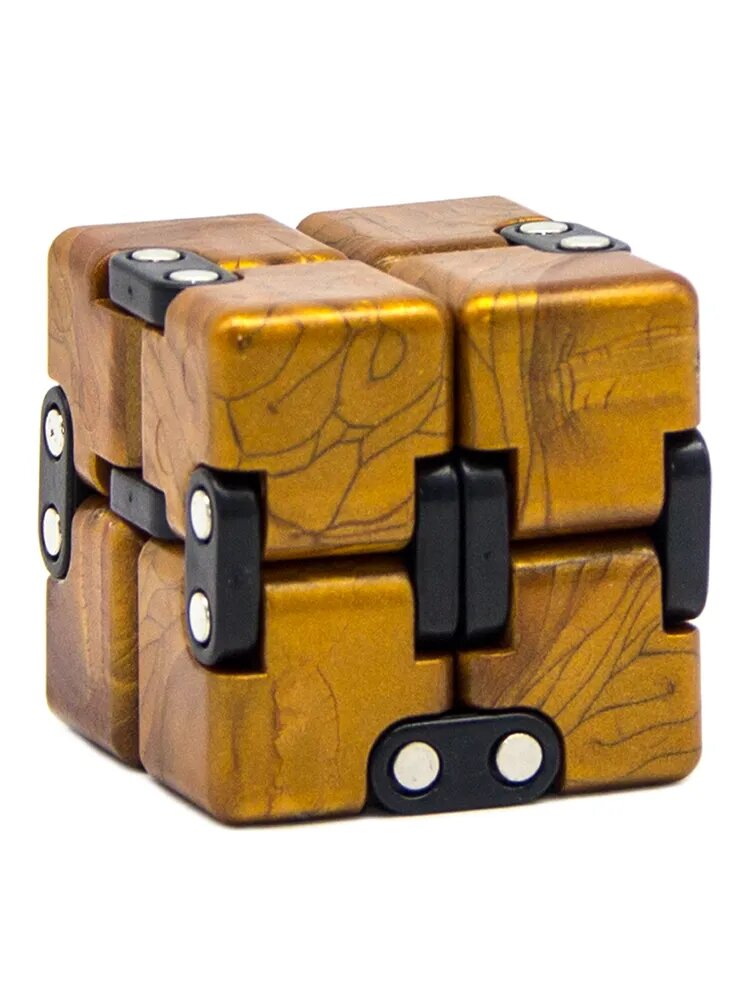 Головоломка Бесконечный кубик антистресс QiYi Infinite Cube (золотой)