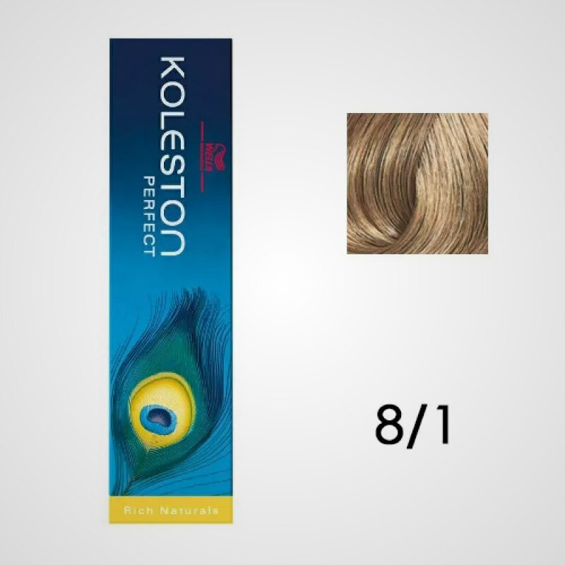 8/1 Стойкая крем краска Koleston 60мл WELLA Koleston perfect 8/1 Краска 60мл