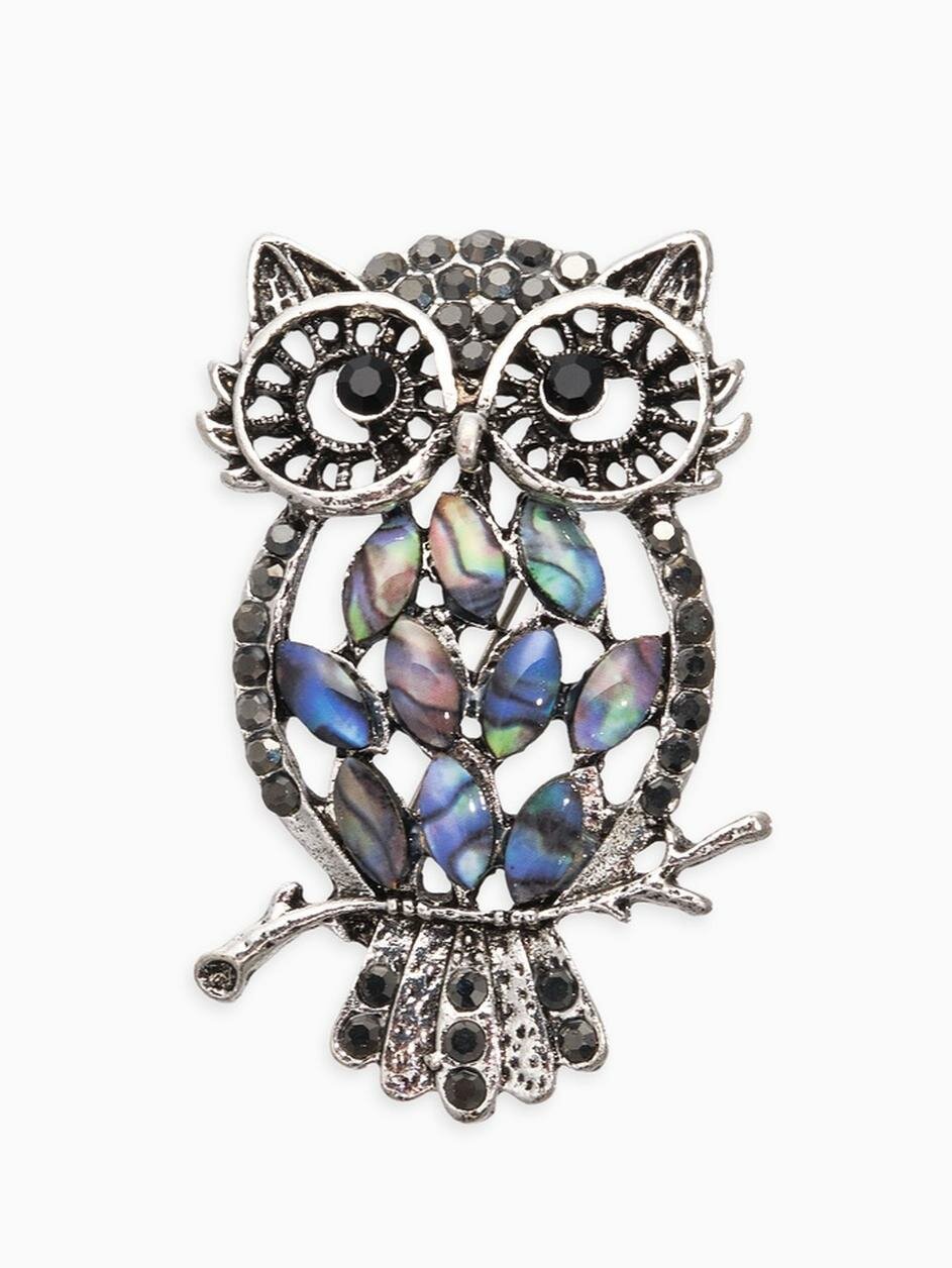 Брошь, стразы