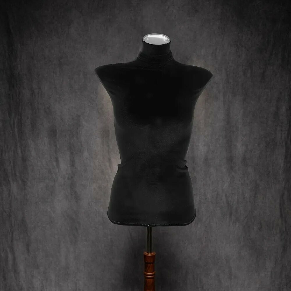 Велюровый Чехол Для Манекена, Черный, Половина Тела, Прочный И Удобный, 1 Штука
