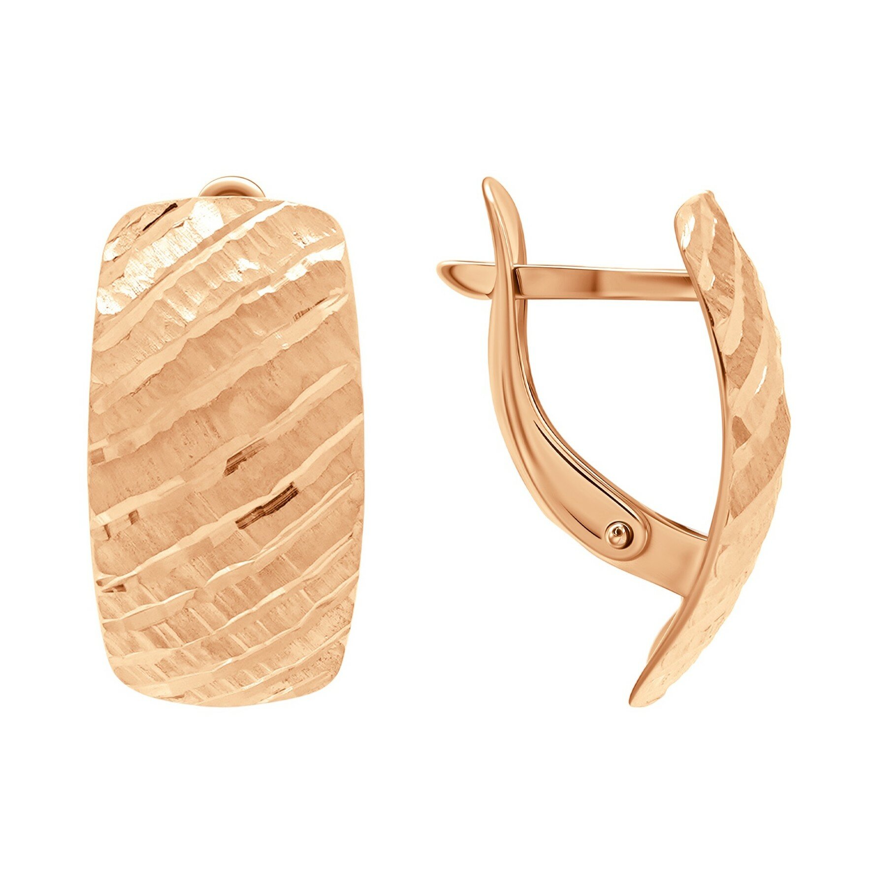 Серьги, серебро, 925 проба, золочение