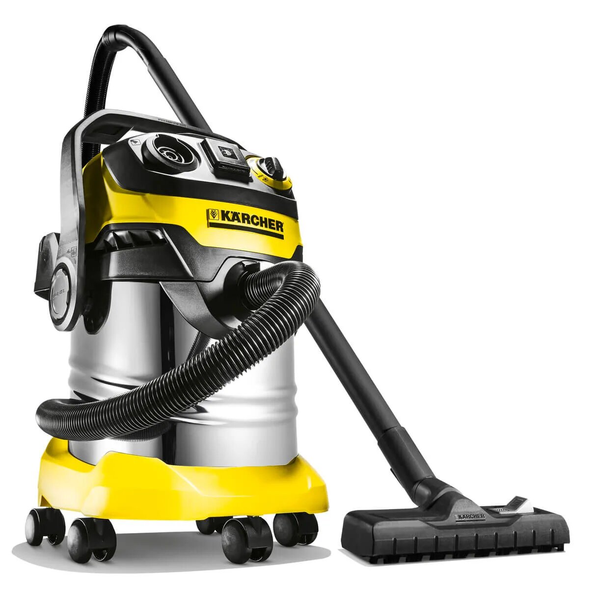 Пылесос строительный Karcher WD 5 P S V 1.628-356.0, 1100 Вт, 25л, регулировка мощности