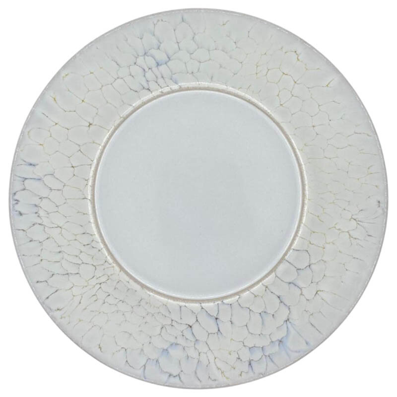 Тарелка плоская 28 см Kenai Ceramics Cheshuya, цвет белый, керамика Stoneware