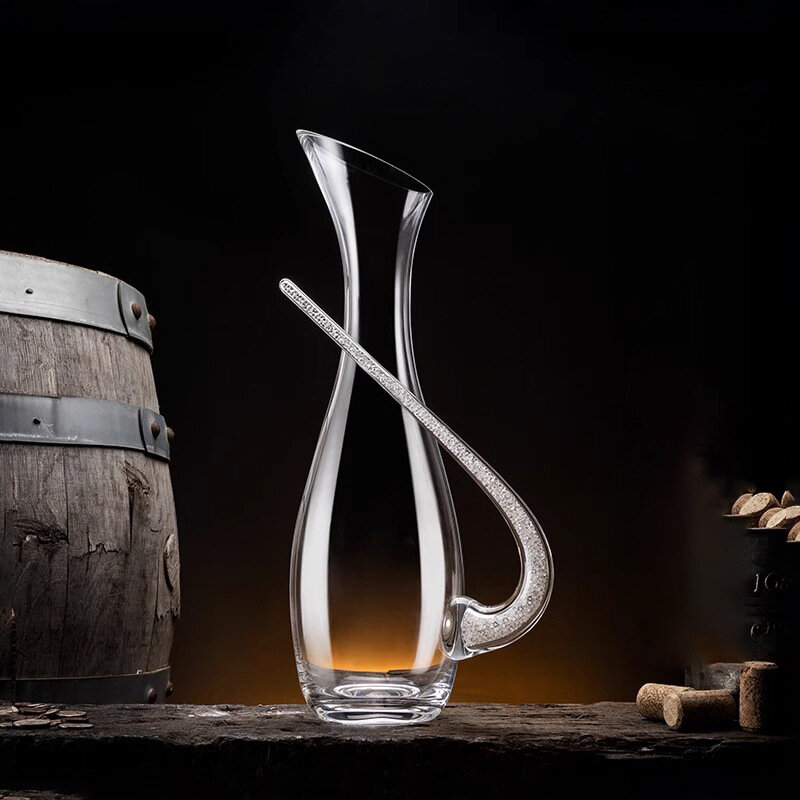 Вращающийся декантер для вина, роскошный диспенсер для вина премиум-класса, винная бутылка из хрустального стекла, домашняя винная бутылка и аксессуары для вина.