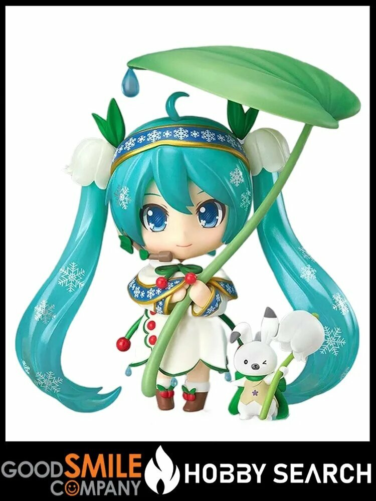Фигурка Вокалоид Снежная Мику GOOD SMILE Nendoroid 493 / VOCALOID Snow Miku 2015 Snow Bell Figure 10 Cm