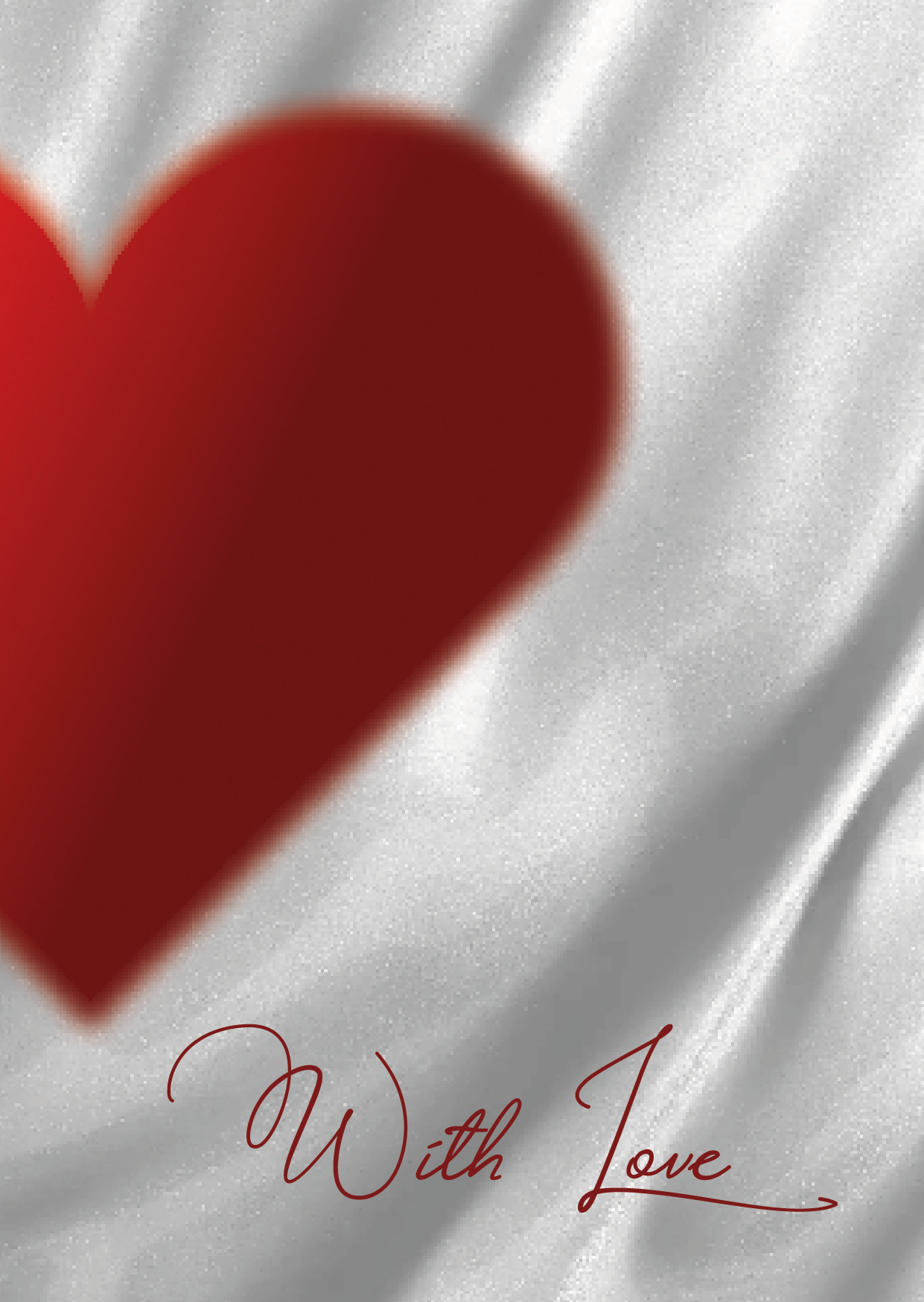 Открытка на 14 февраля, слова "О любви", на дизайнерской плотной бумаге, с крафтовым конвертом, 14,8х10,5 см (А6)