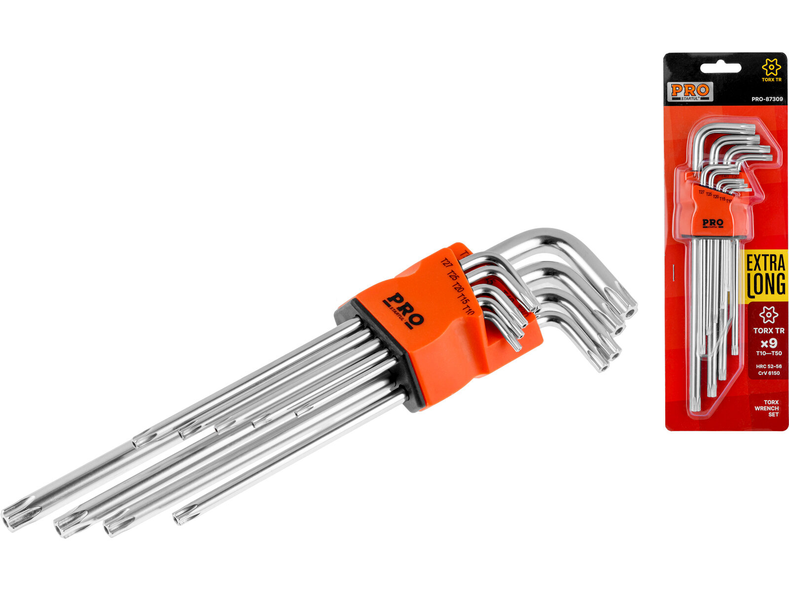 Набор ключей Torx T10-T50 9шт экстрадлинных PRO STARTUL PRO-87309