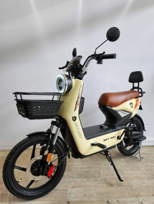 Электровелосипед SkyWay 1200w 18 радиус колес с NFS и круиз контролем на моторе (240w) белый