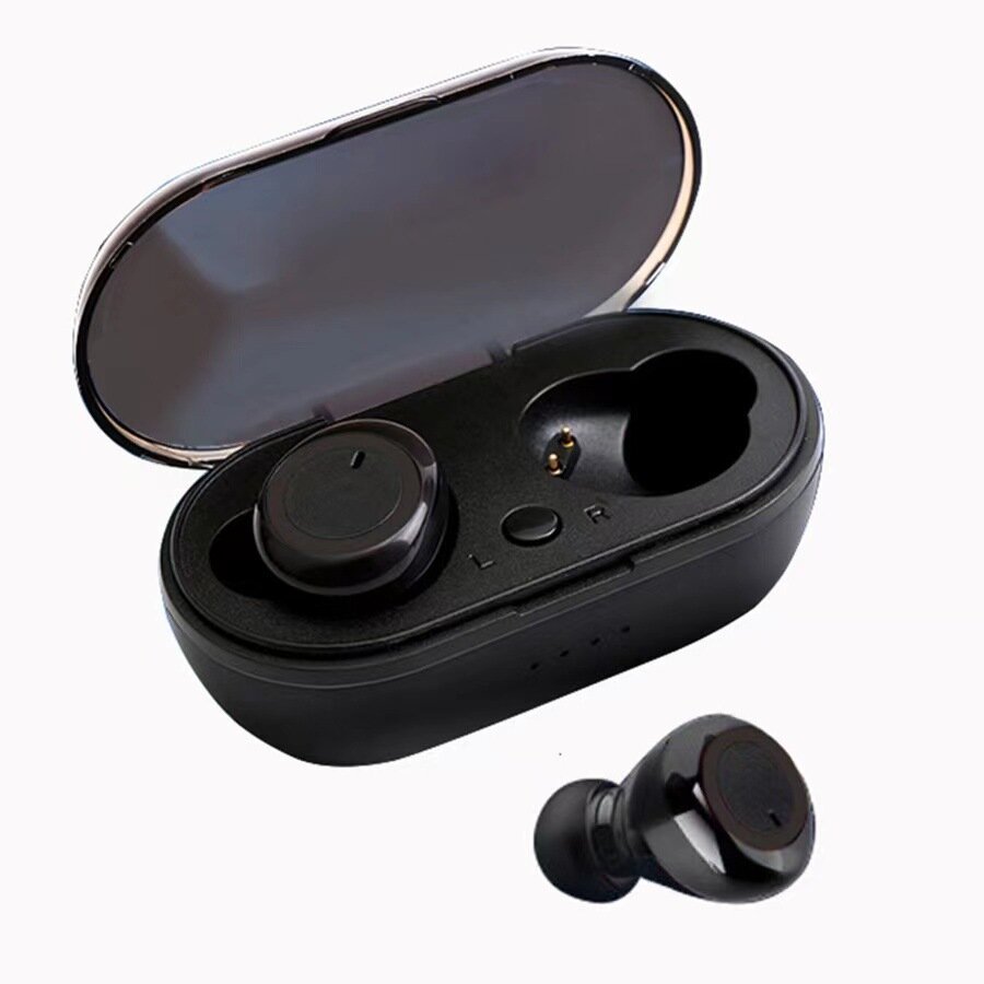 Y50 Bluetooth Наушники TWS2 Беспроводные Вкладышные Наушники Черный + Черный (Без корпуса)