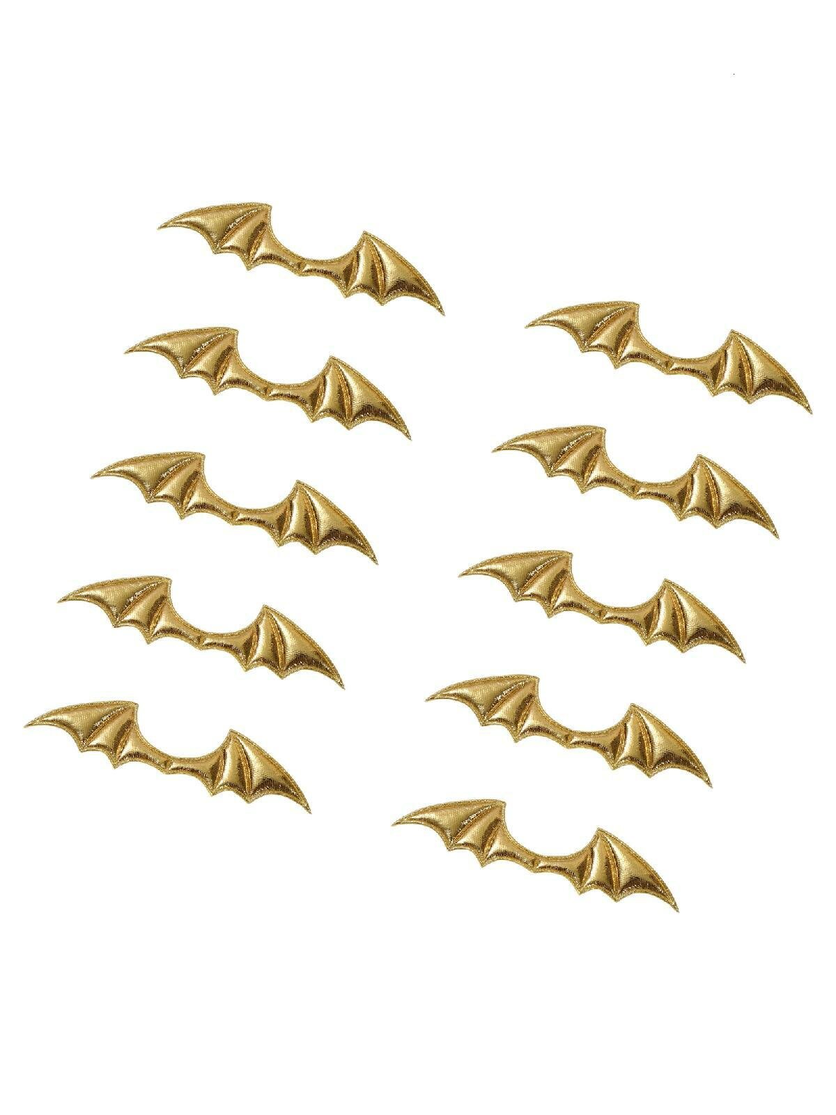 Рога и крылья демона из ПУ кожи, Золото