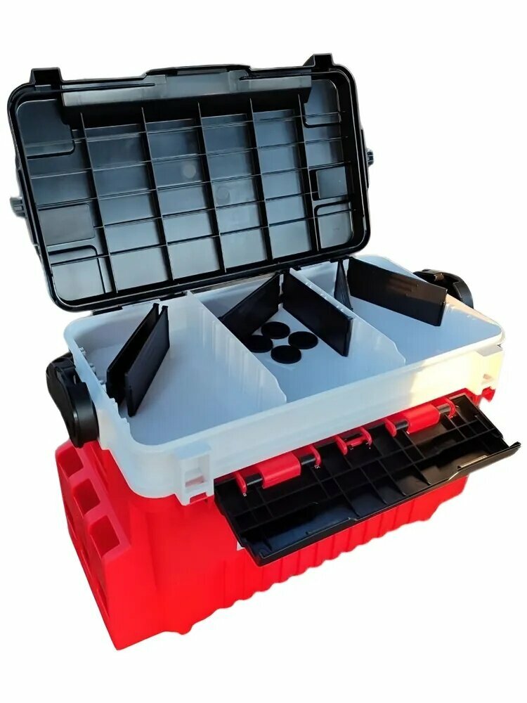 Ящик рыболовный Meiho Versus VS-7070N Red For Lucky John 434x233x280мм ++