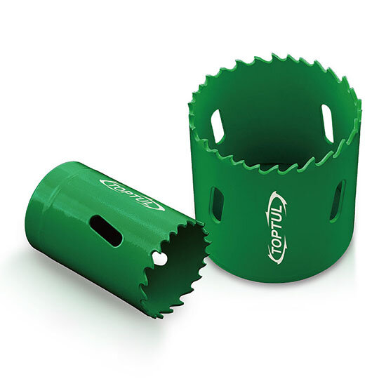 Корончатая пила TOPTUL SAAC4722, 22 мм, биметаллическая, для дерева, металла, сухой тип сверления