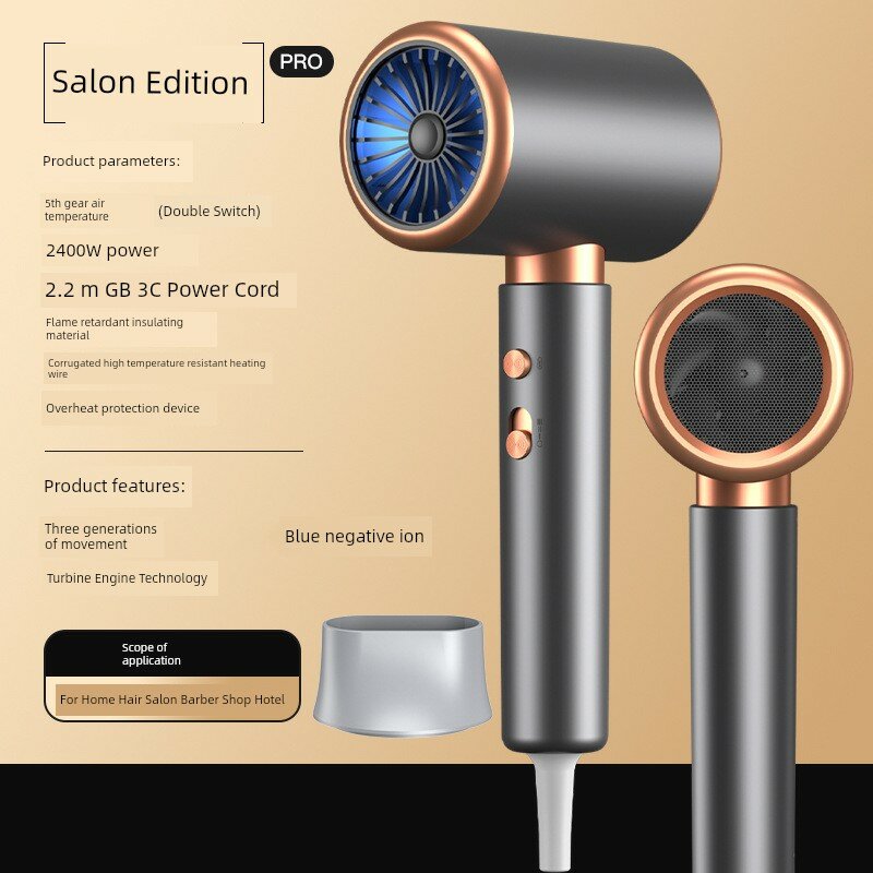 Трансграничный парикмахерский фен, бытовой фен с отрицательными ионами, уход за волосами, парикмахерская с высоким