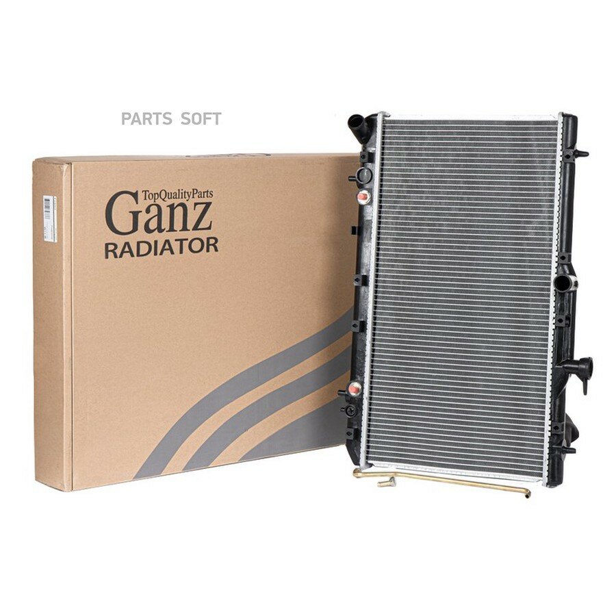 Радиатор охлаждения двигателя HYUNDAI ACCENT(TAGAZ) 1.5/1.6L АКПП от официального дистрибьютора, GANZ, артикул GIJ21236