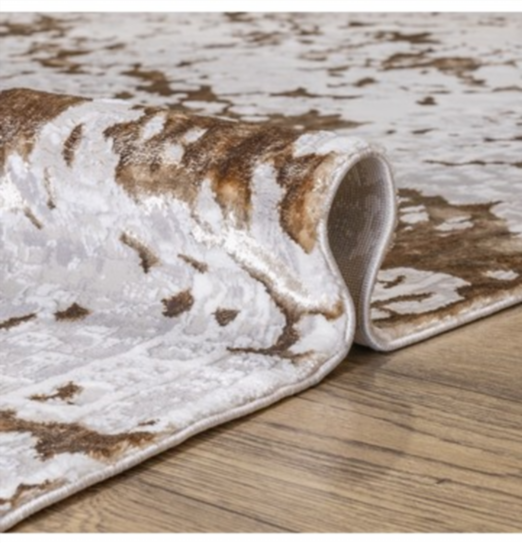 Ковер Турецкий Prado дизайн KB04B цвет WHITE / BEIGE_1 Овал 2x2.9м