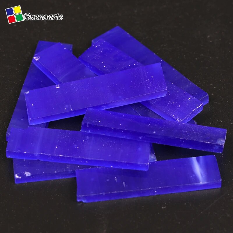 Витражное стекло для мозаики Буеноде Синий, SF23