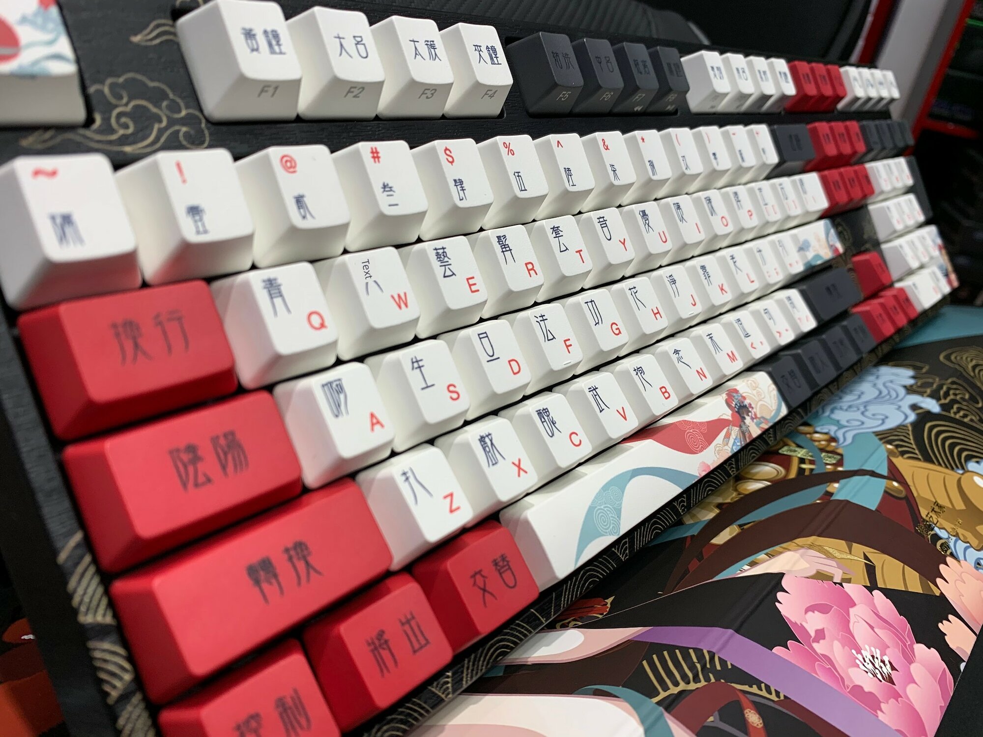 Cherry MX1.0/2.0S оригинальный сублимационный колпачок из ПБТ B станция двумерный A87/100/FL980/108 красная ось_No 9