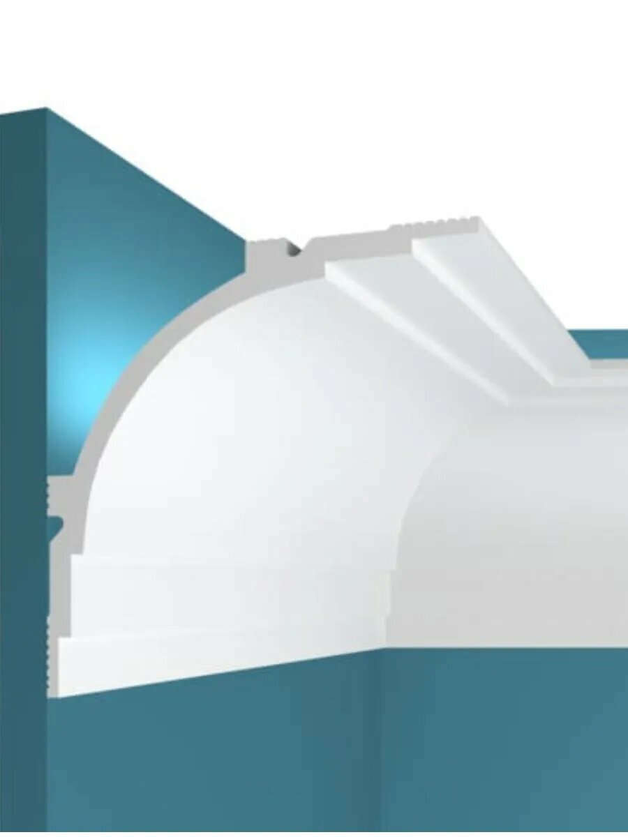 Карниз Перфект Плюс P100 размер 13х13 см длина 2 метра. P100. потолочная галтель. 1шт.