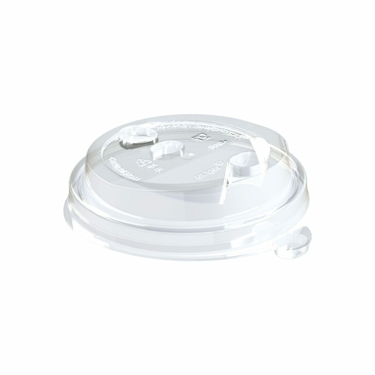 Крышка для стакана OXPACK Hide УС-Кр d=80мм, прозрачная, 1000шт. (2139642)