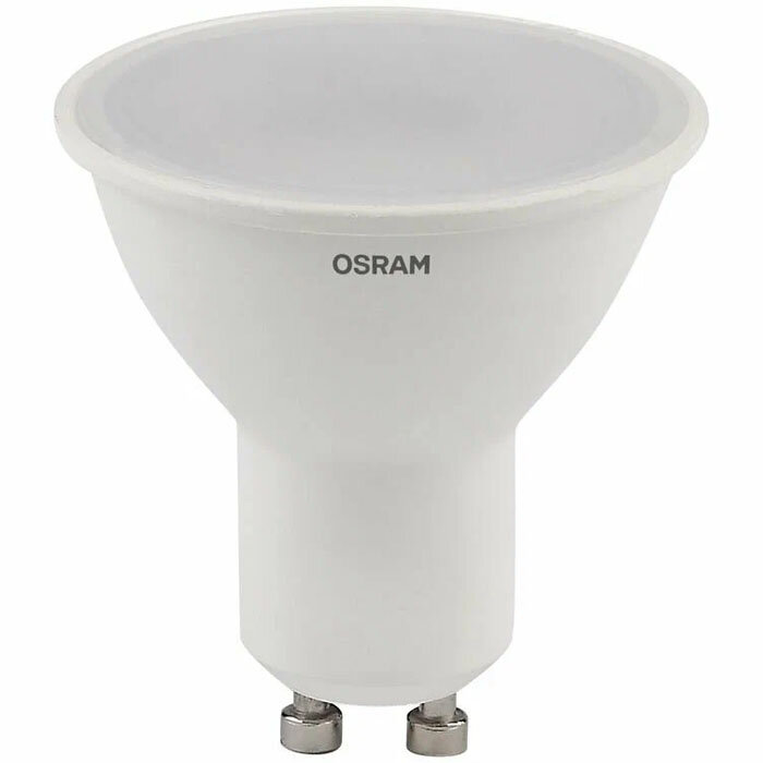 Лампа OSRAM LED Star GU10 PAR16 10Вт, светодиодная LED, 1000 лм, эквивалент 100Вт, тёплый свет 2700К