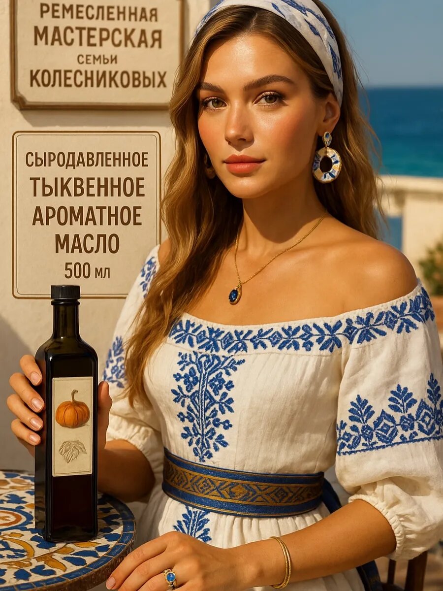 Сыродавленное Ароматное масло семян Штирийской тыквы 500 мл