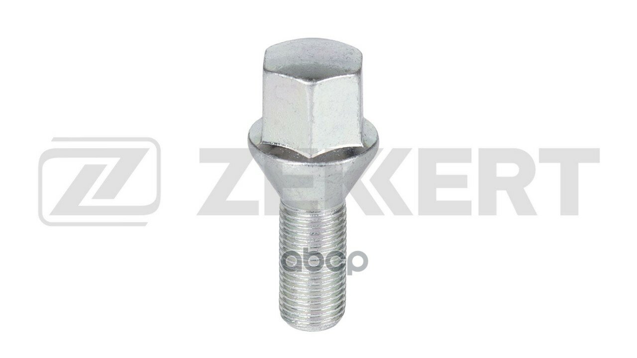 Болт колесный конус M12 x 1 25 длина резьбы 22 ключ 17 Цинк Zekkert арт. be-4125