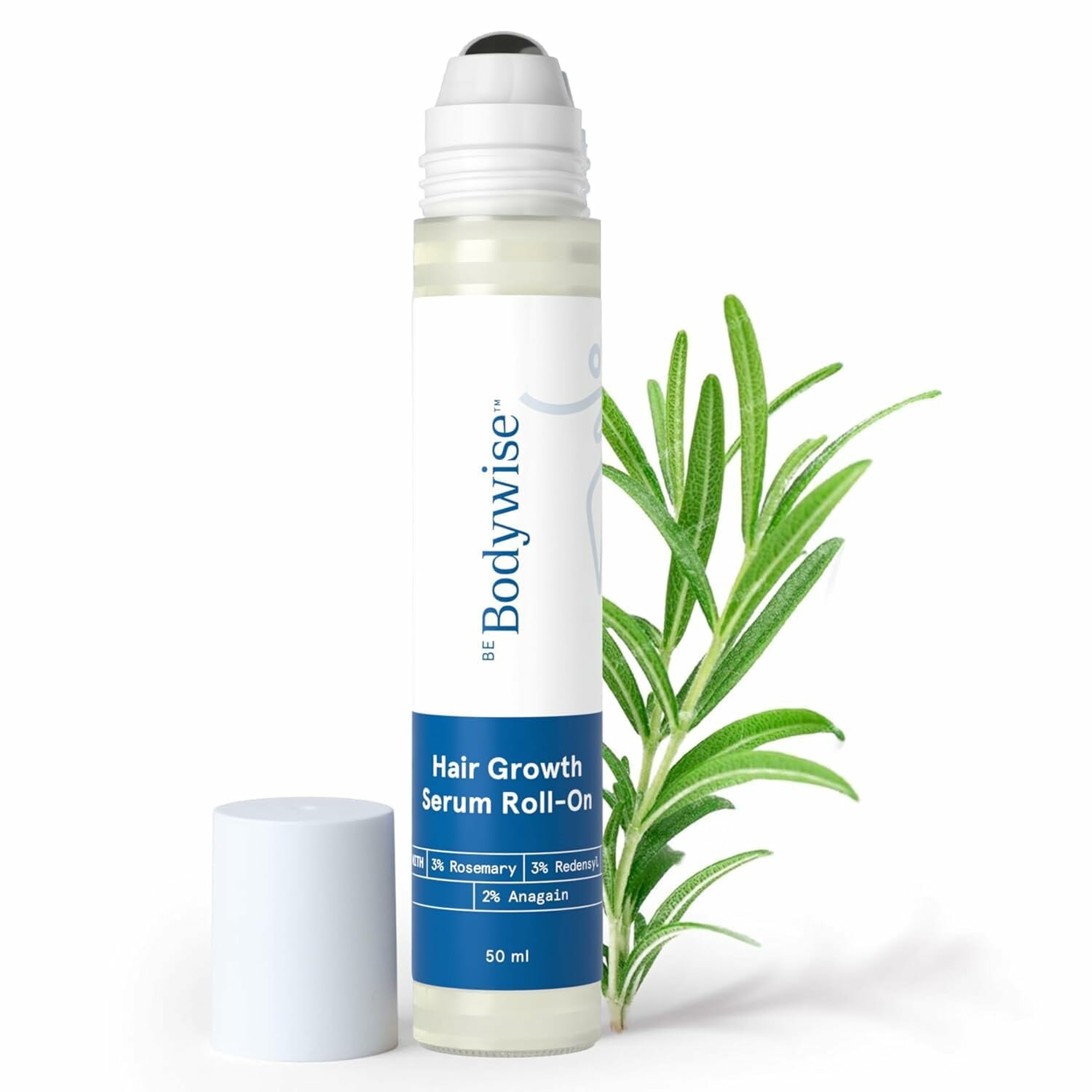 Be Bodywise, Сыворотка для роста волос с розмарином, роллер, 25 мл