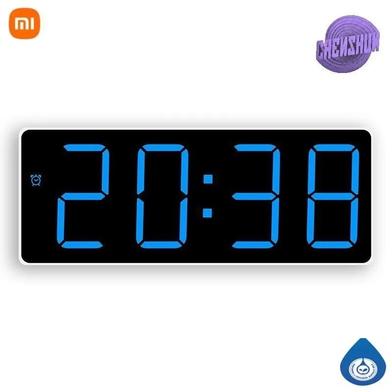 Настольные часы Xiaomi Электронные с будильником, датой и температурой, 16x6x2.5 см