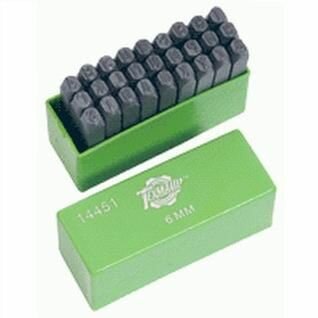 Шрифт клейм буквенных (латиница) 5мм.