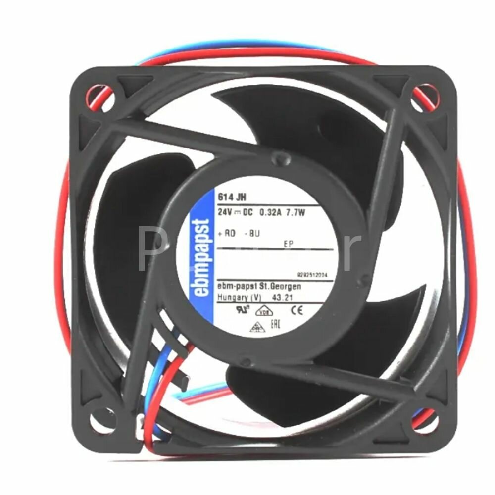 Ebmpapst 614JH 60*60*32 мм компактный осевой вентилятор 24 В 0.32A 7,7 Вт 11700 об/мин 70 m/h