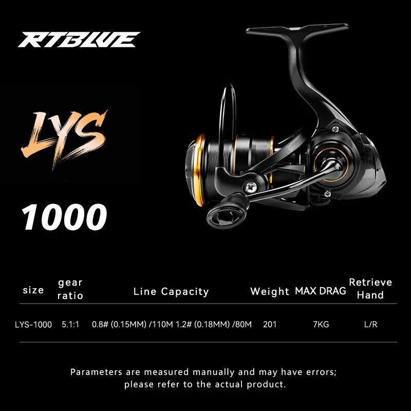 BEARKING RTBLUE DLY/LYS безынерционная катушка LYS-1000