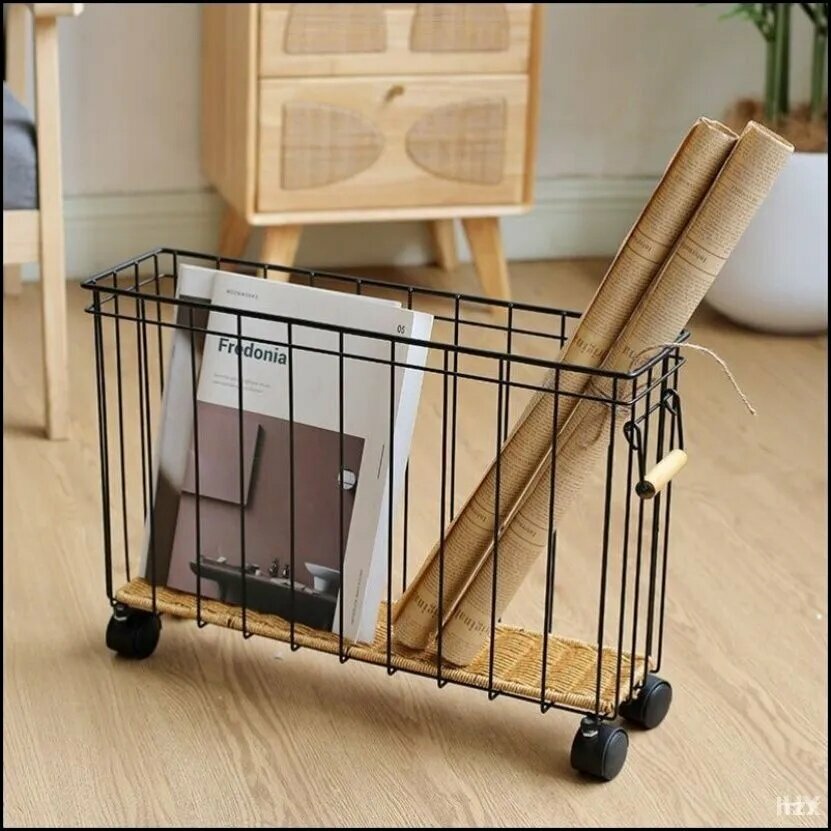 Корзина для хранения длина 50 см, ширина 13 см, высота 30.5 см.