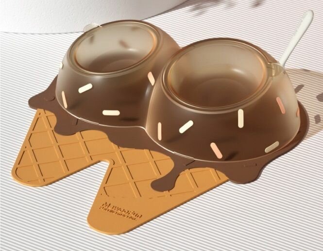 Миска для мороженого для кошеки