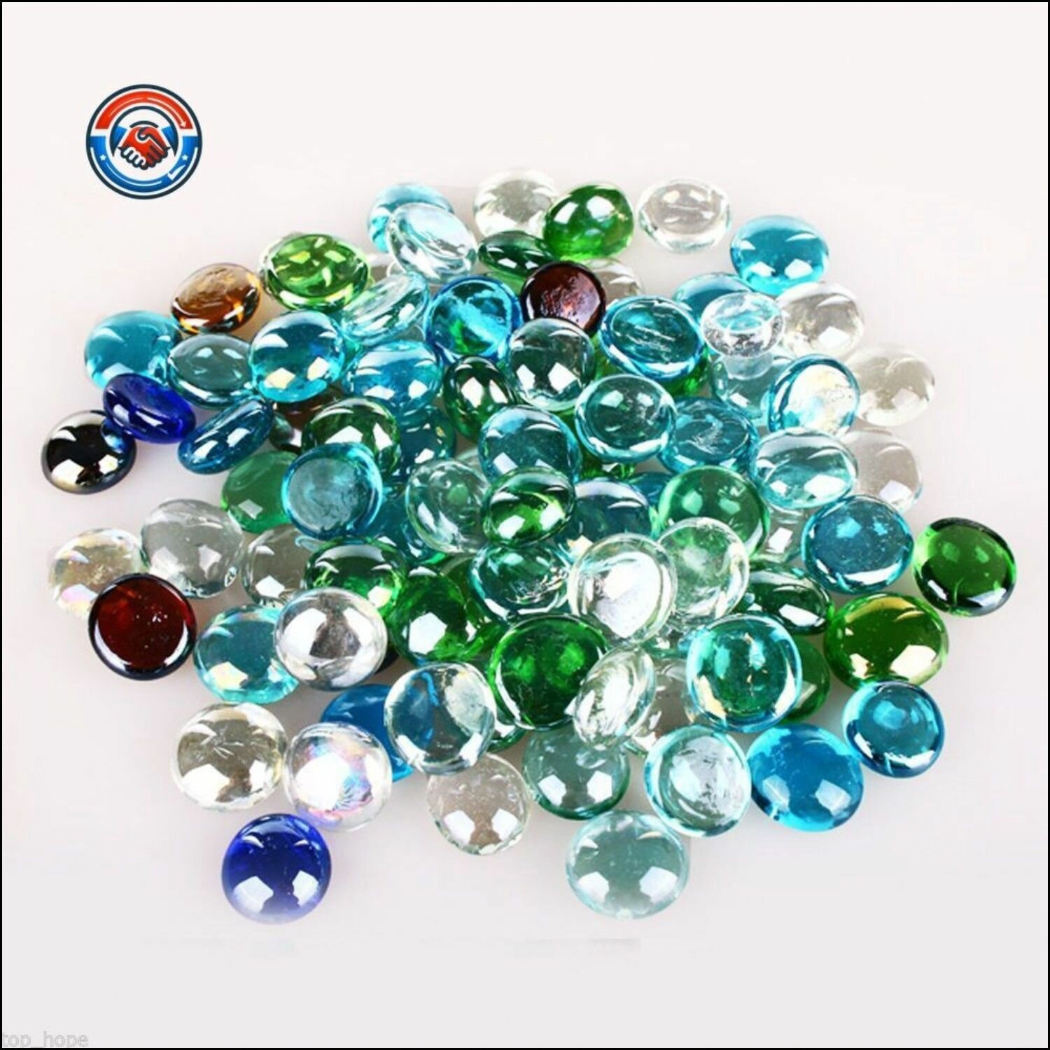 Декорация для аквариума и террариума, стеклянные бусины ярких случайных цветов, 100 г аквариумные камушки для оформления домашнего водного мира