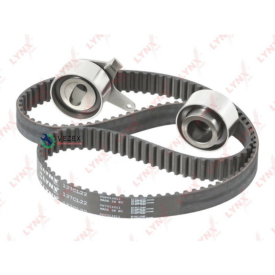 LYNXAUTO PK1324 Комплект ремня ГРМ (усиленный ремень) KIA Spectra 1.6 01-09 / Carens 1.6 02-06 / Rio 1.5 00-05 / Shuma 1.6 01-05 /