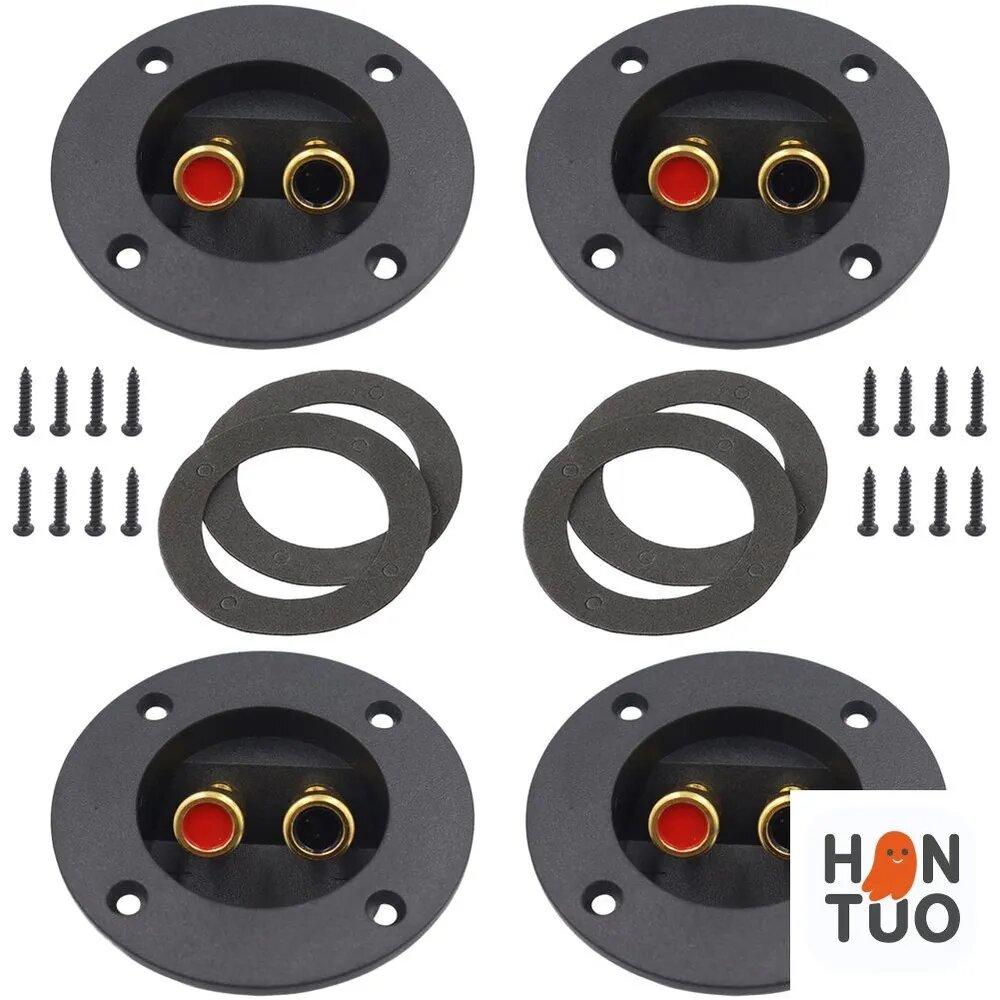 Коробка соединения сабвуфера с позолоченными клеммами из цинкового сплава