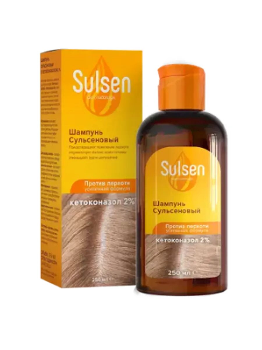Sulsen Шампунь Сульсеновый с кетоконазолом, 2%, шампунь, 250