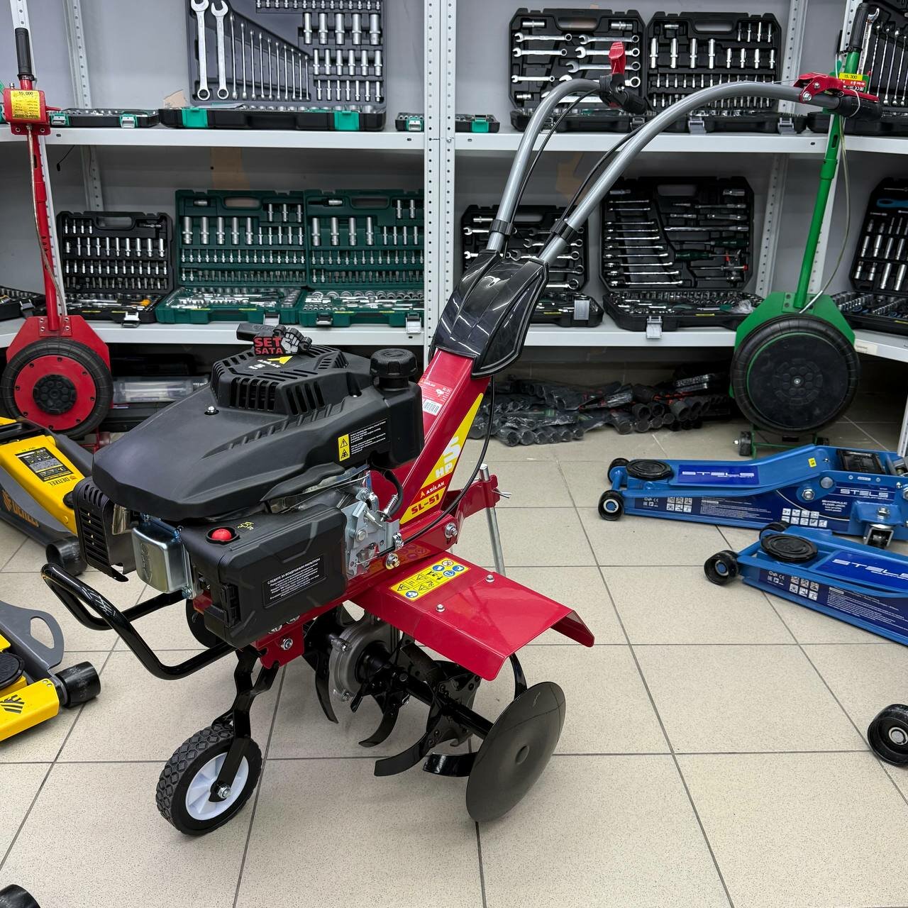 Культиватор бензиновый ASILAK SL-51 (5 л. с, шир. 56 см, опорн. колесо, 1 передача)