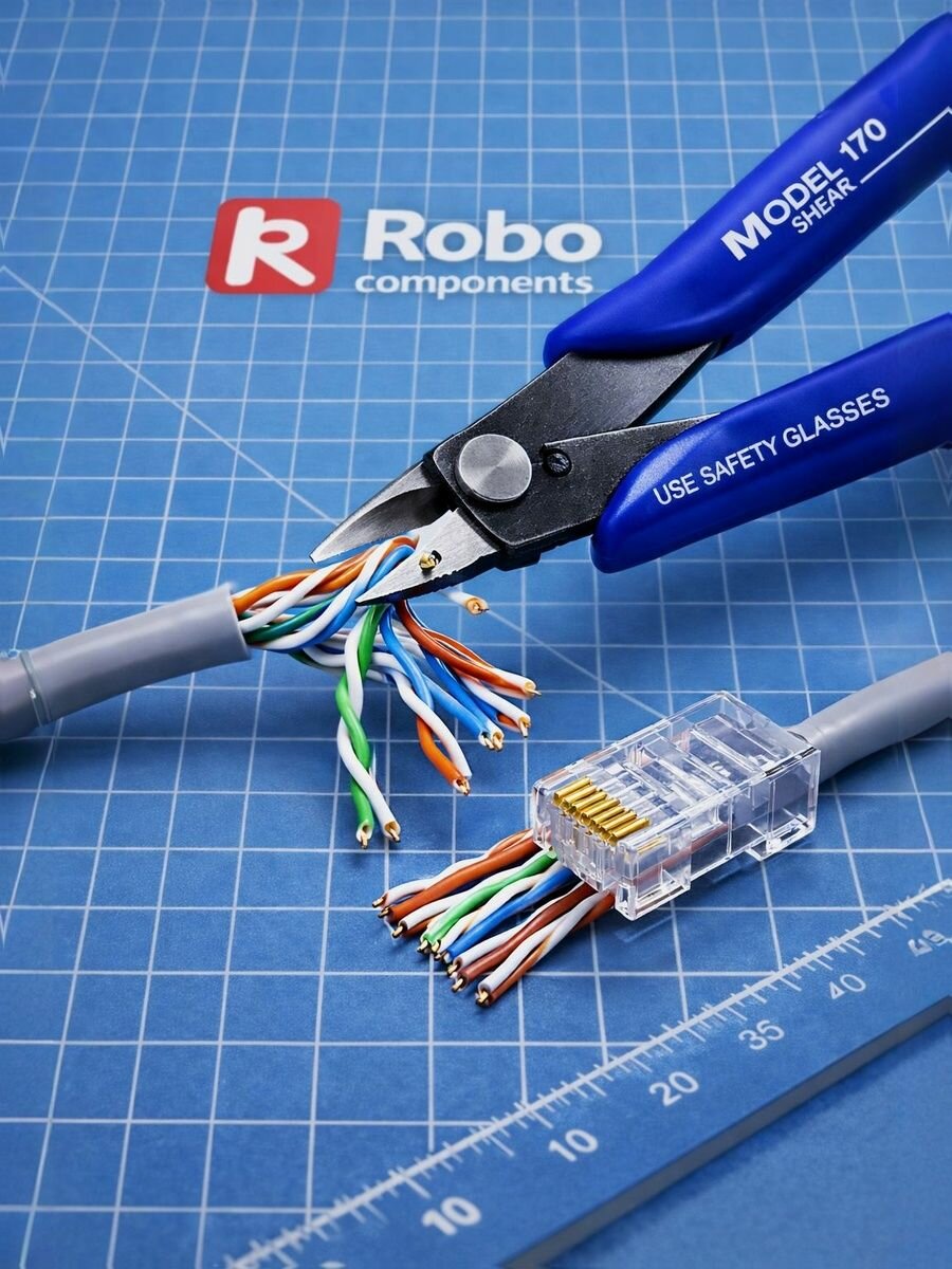Кусачки бокорезы мини PISO 170, для точной обрезки проводов и электронных компонентов, универсальные