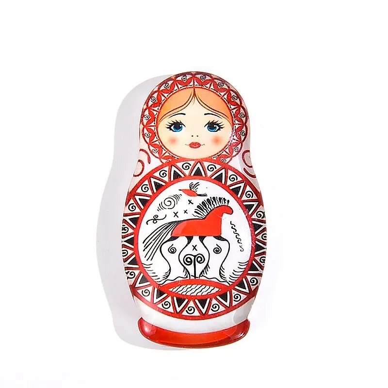 Магнит на холодильник в виде матрешки, наклейка на холодильник
