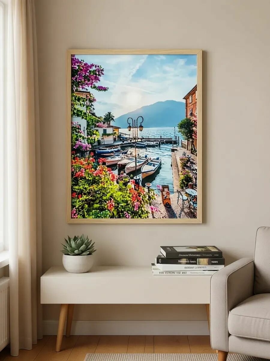 Алмазная мозаика "Пейзажи и виды", холст, с подрамником, 30x40 см