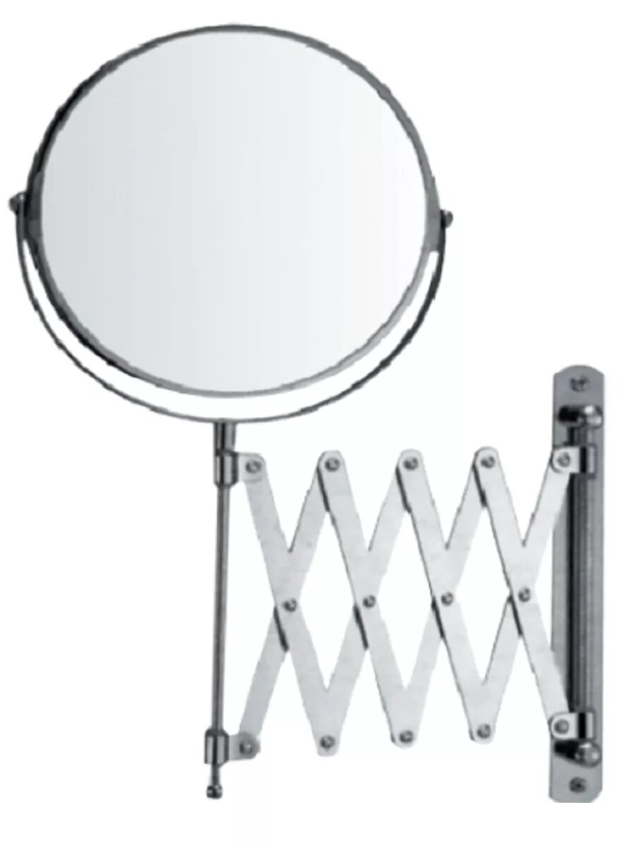 Зеркало косметическое 20х20 см двухстороннее с увеличением