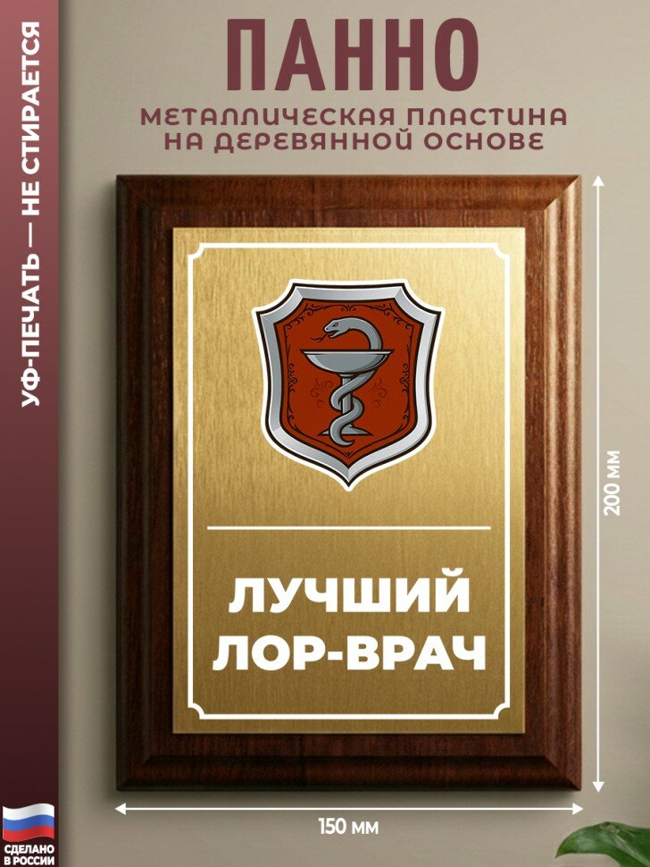 Настенный диплом "Лучший ЛОР-врач"