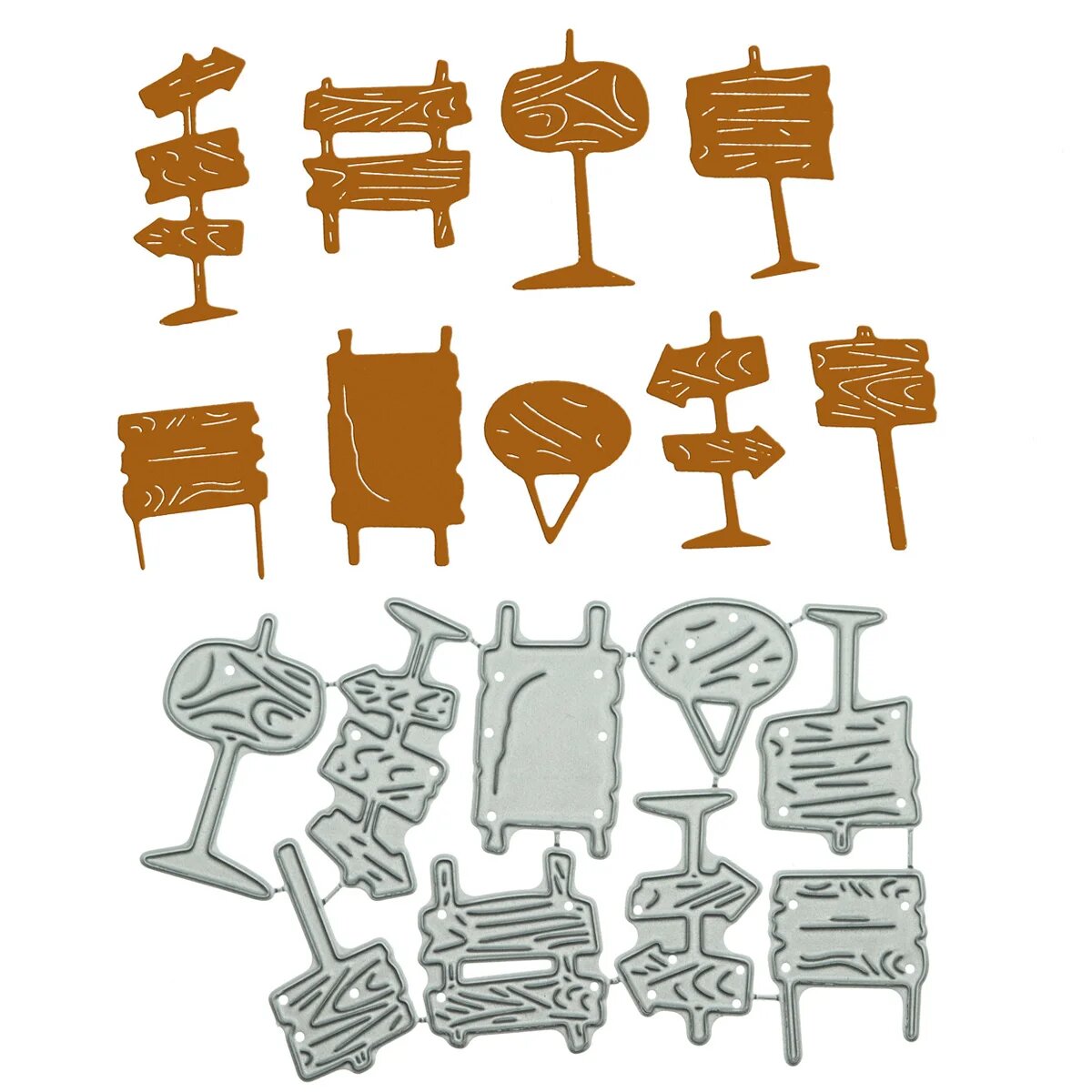 Пресс-формы для скрапбукинга "Разные направления"